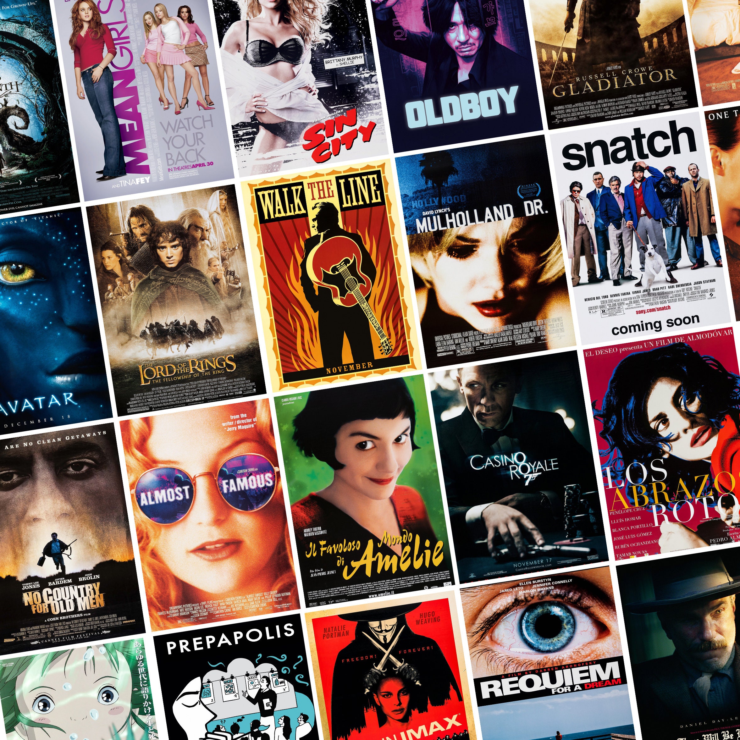 Custom Movie Poster - Choose Your Favourite Movie Film Poster Print ...