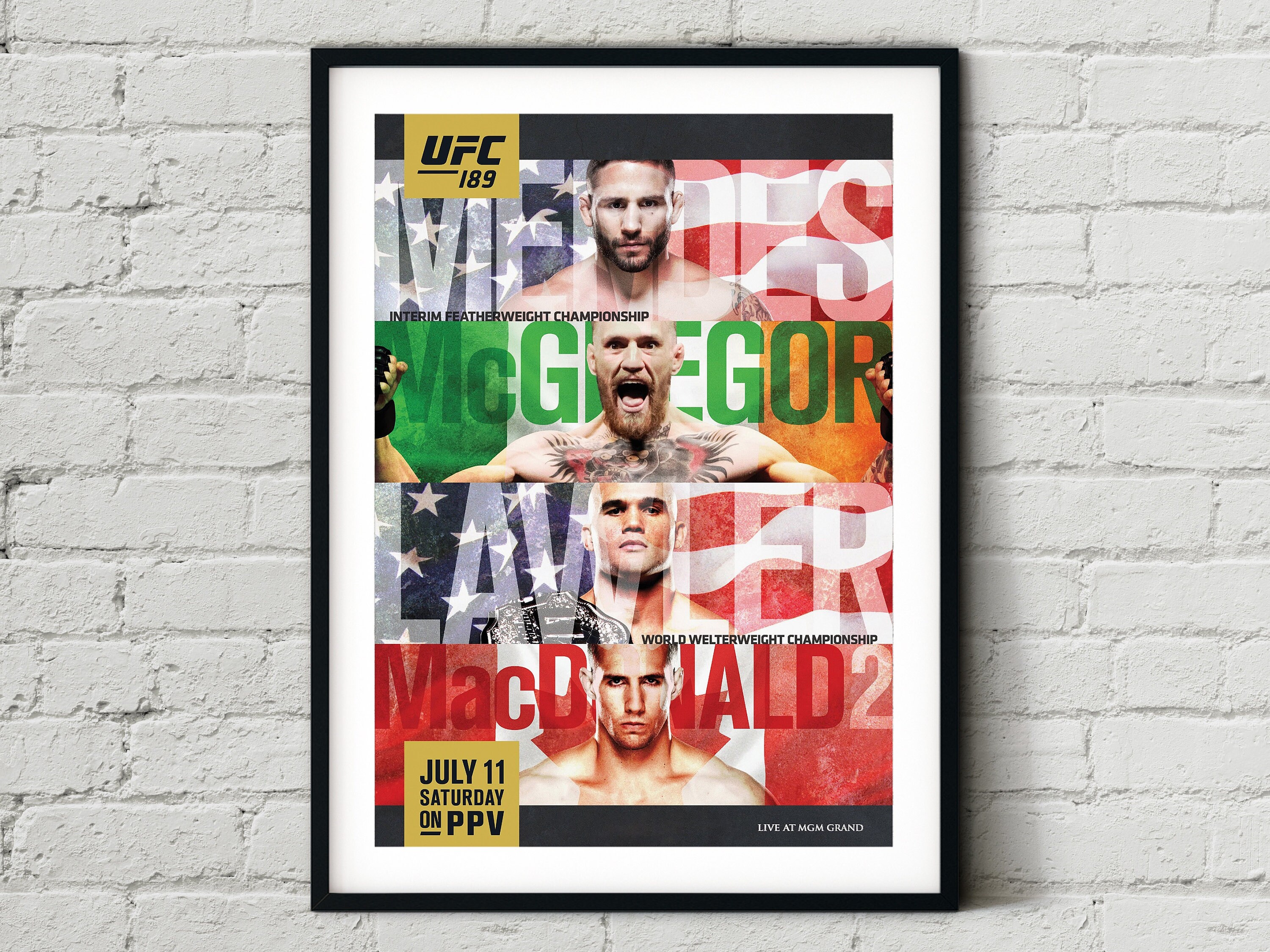 Ufc 189 Poster