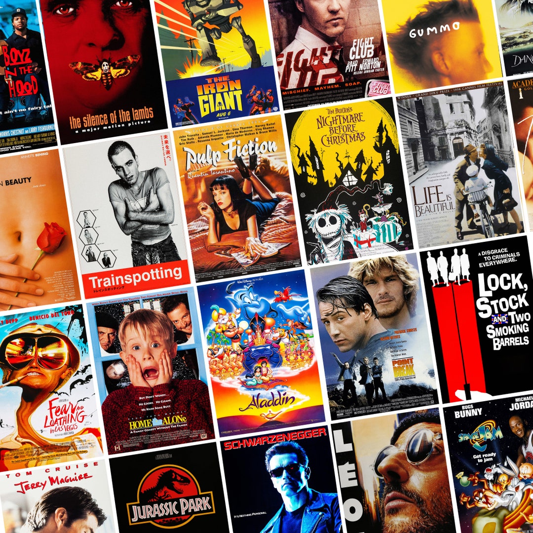 Choose Your Favourite 90's Movie Film Poster Custom - Etsy UK