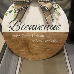 Wood Round Sign - Etsy