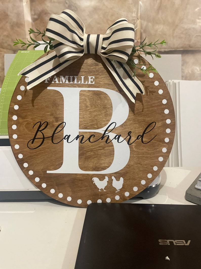 Wood Round Sign - Etsy