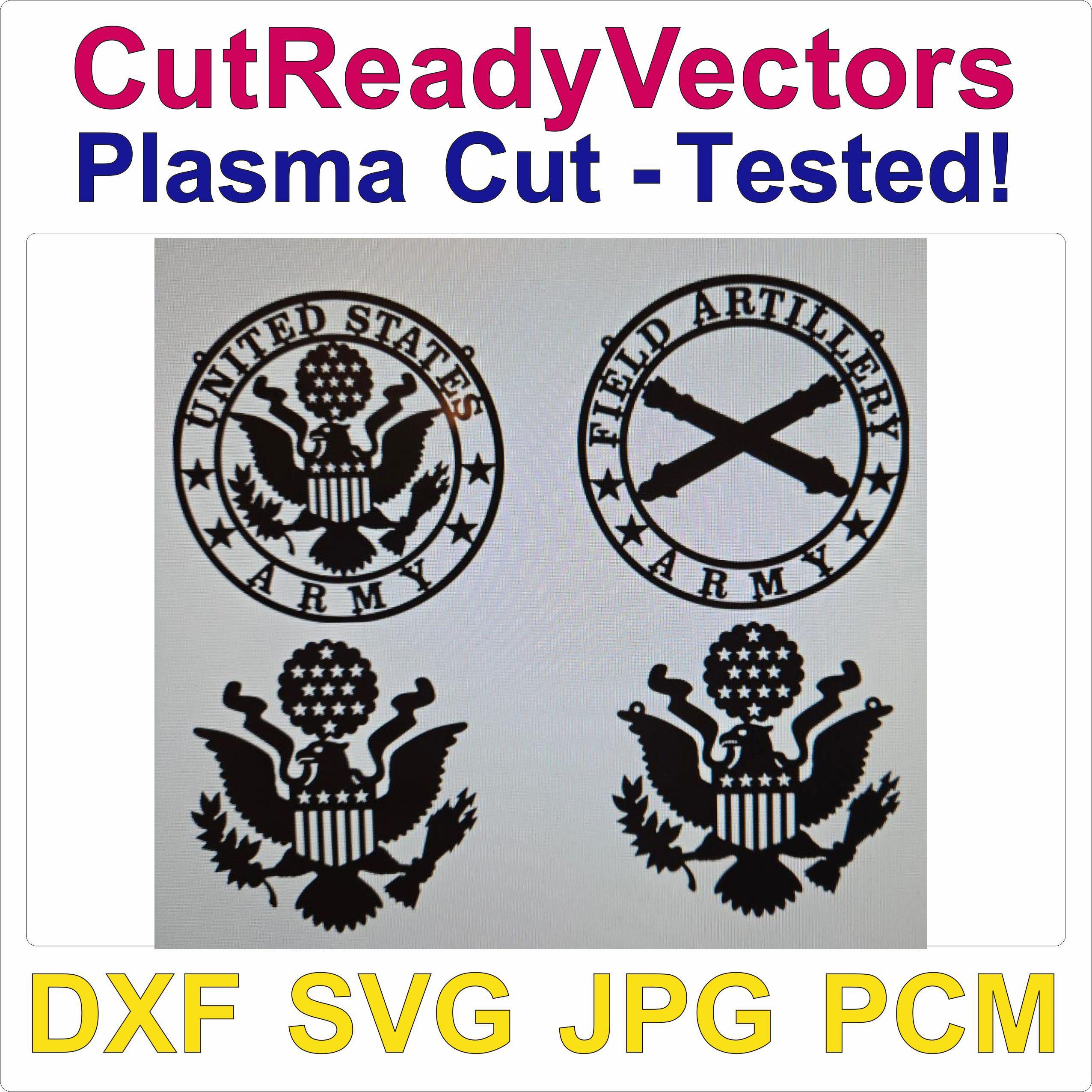 Army USA, Military Logo, Patriotic, Cut Ready Vector, Plasma Laser - Etsy