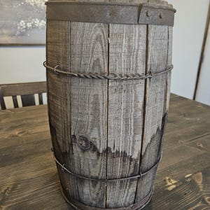 Antique Nail Shipping Keg Barrel - Etsy