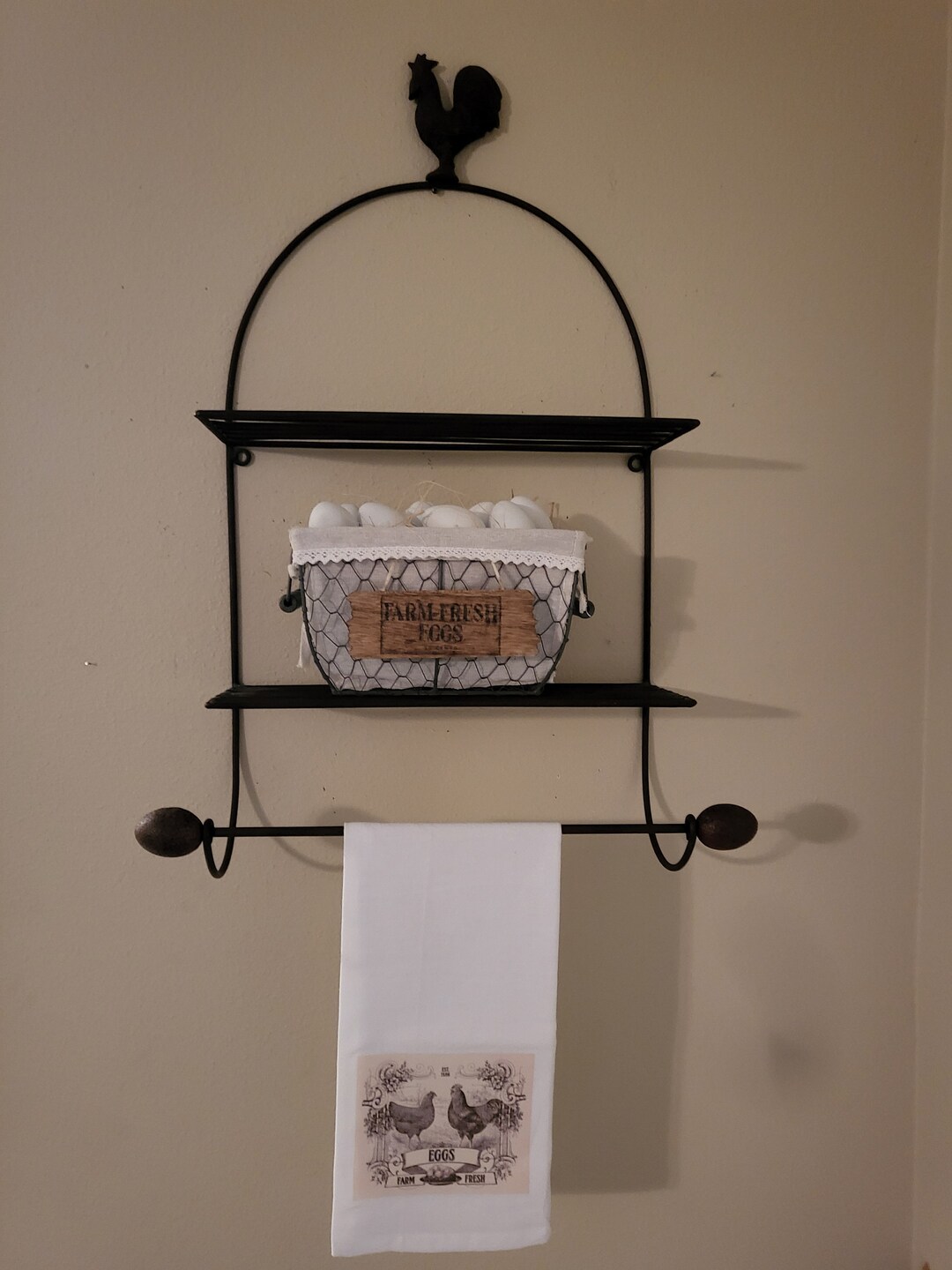 Vintage Farmhouse Cast Iron Towel Rack, Farmhouse Decor Handmade - Etsy