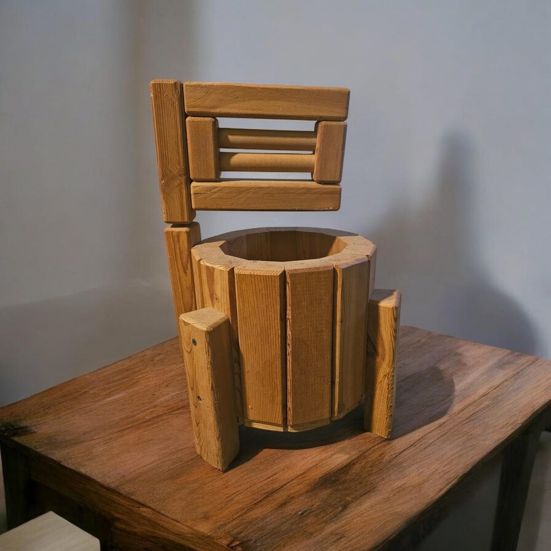 Vintage Solid Wood Handmade Old Stlye Washing Machine Planter - Etsy