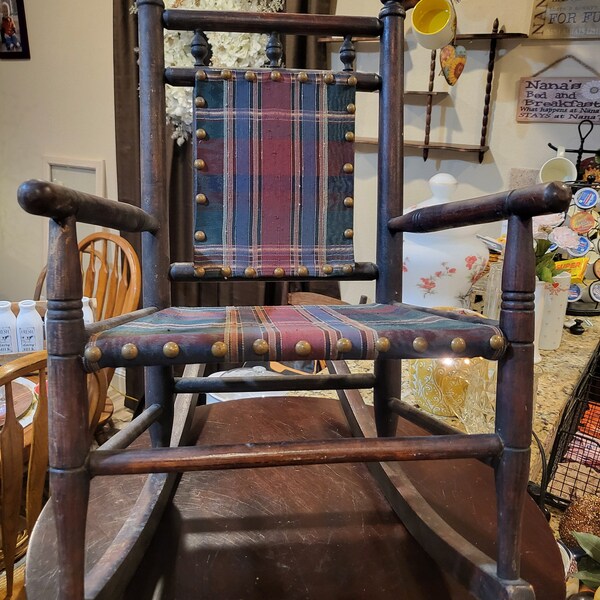 Antique Childs Rocking Chair - Etsy