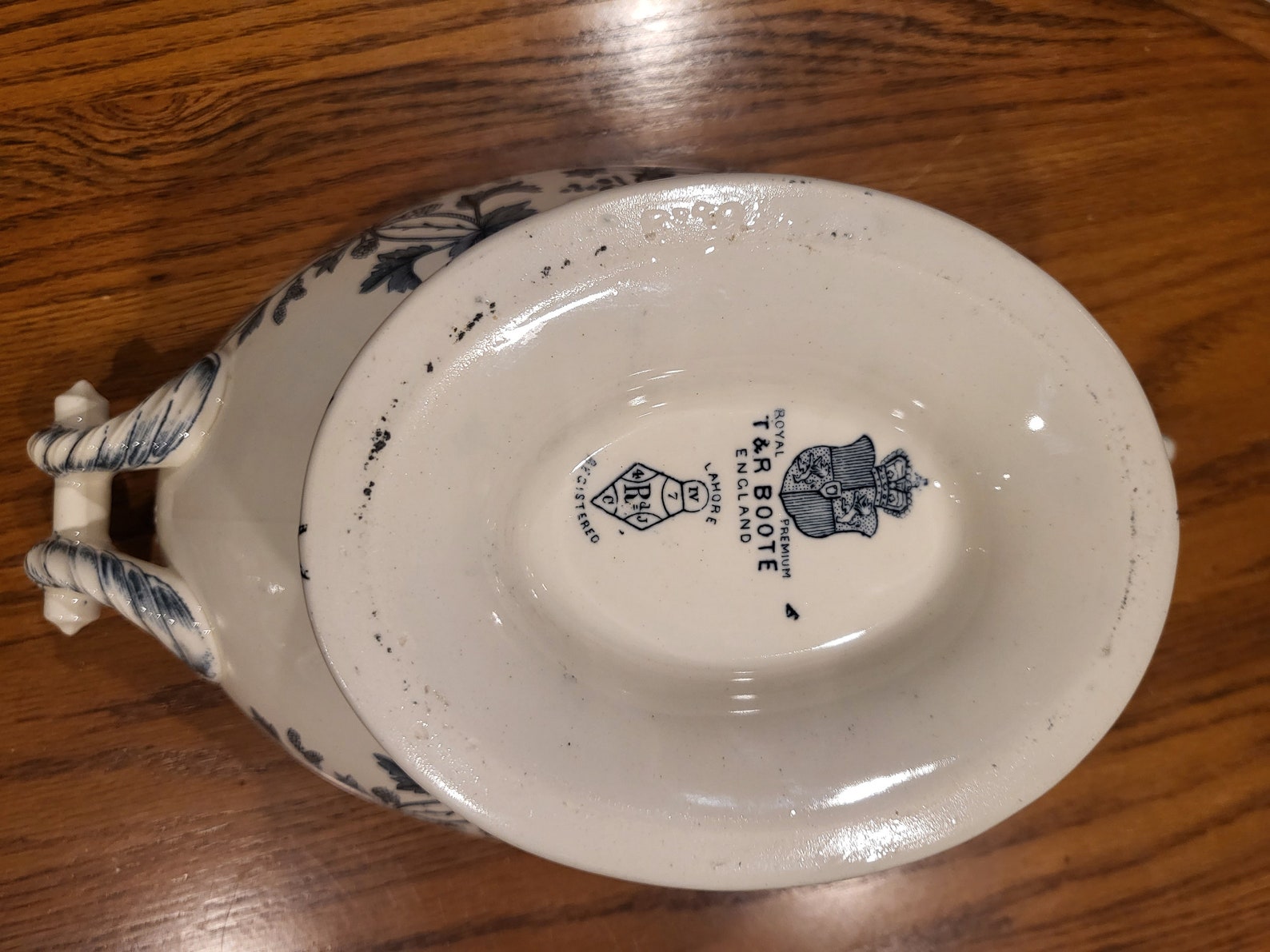 Antique T & R Boote Lahore Soup Tureen, Blue Transferware, 1885 - Etsy