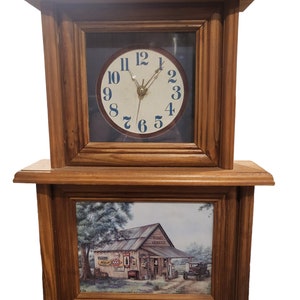 1980s 24" Wooden Clock - Etsy