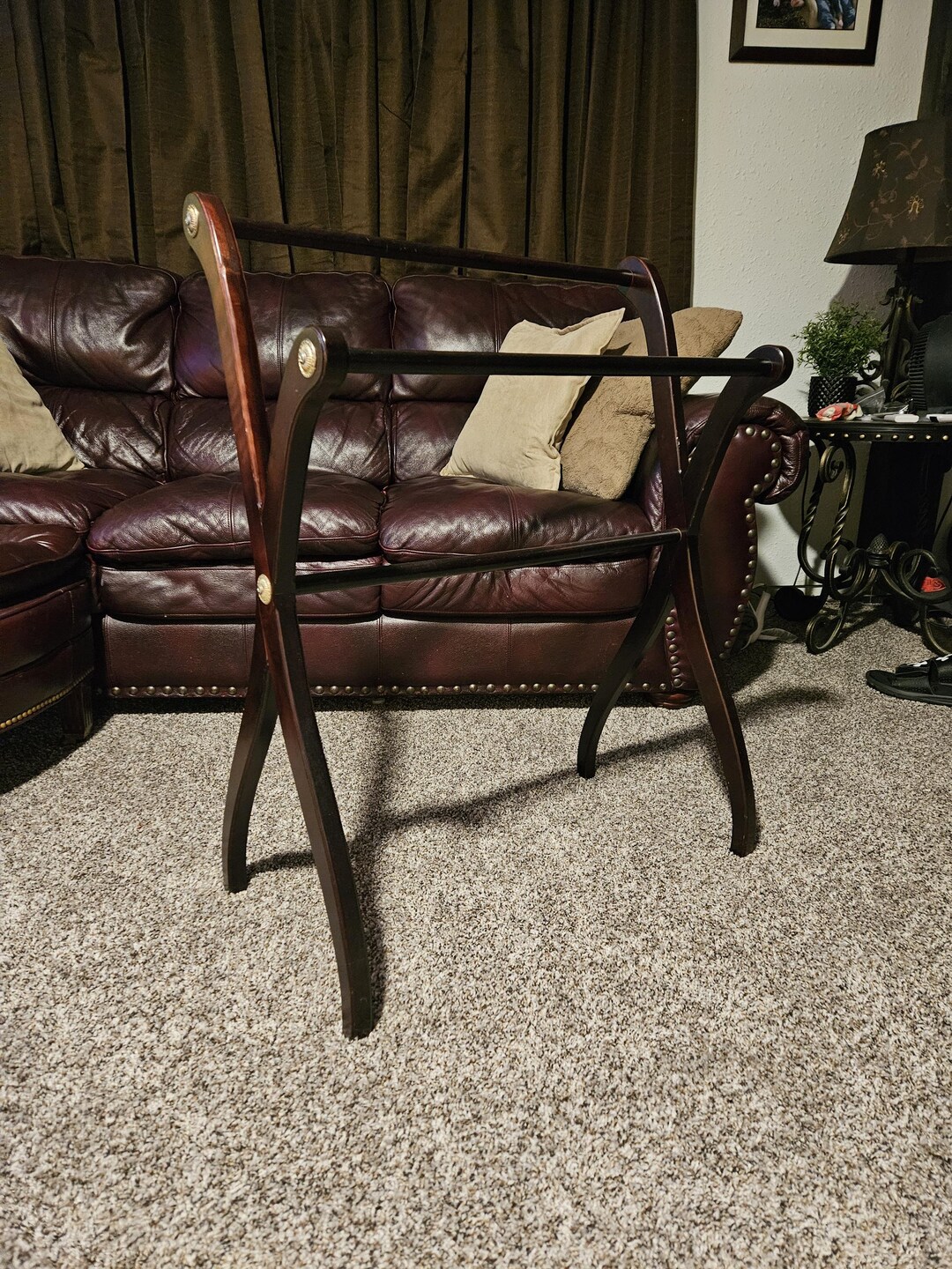 Vintage Mahogany and Brass Quilt Rack - Etsy