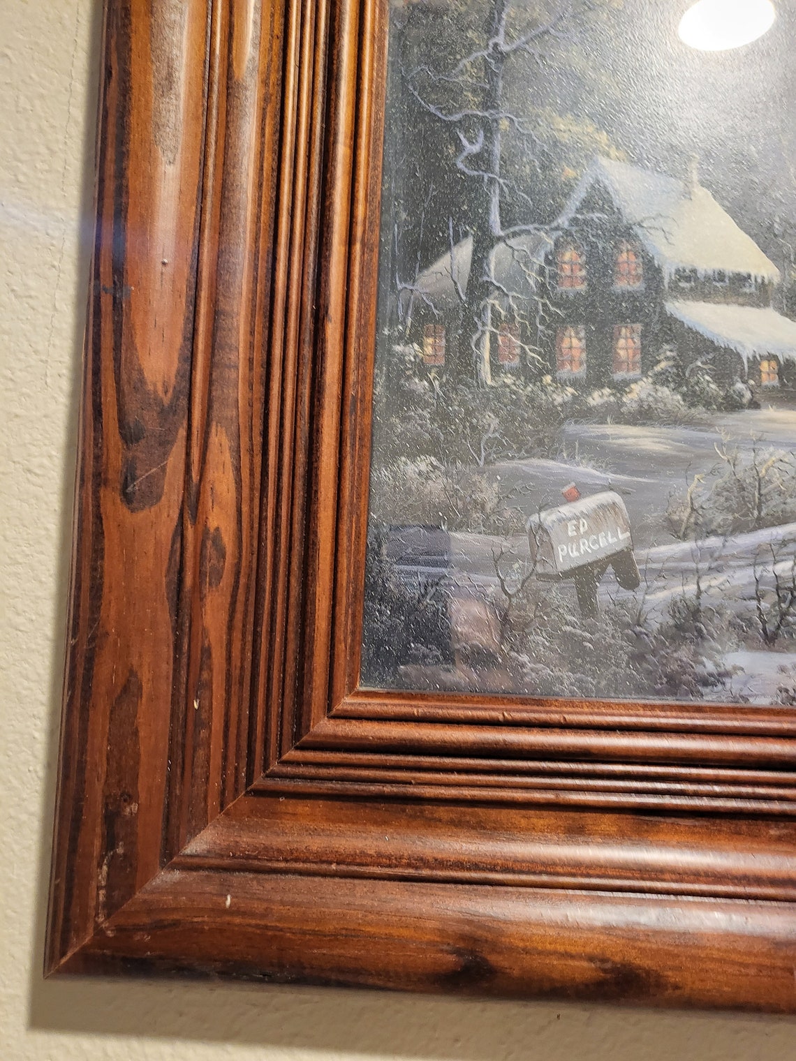 11 X 14 Vintage Winter Scene Framed Print - Etsy