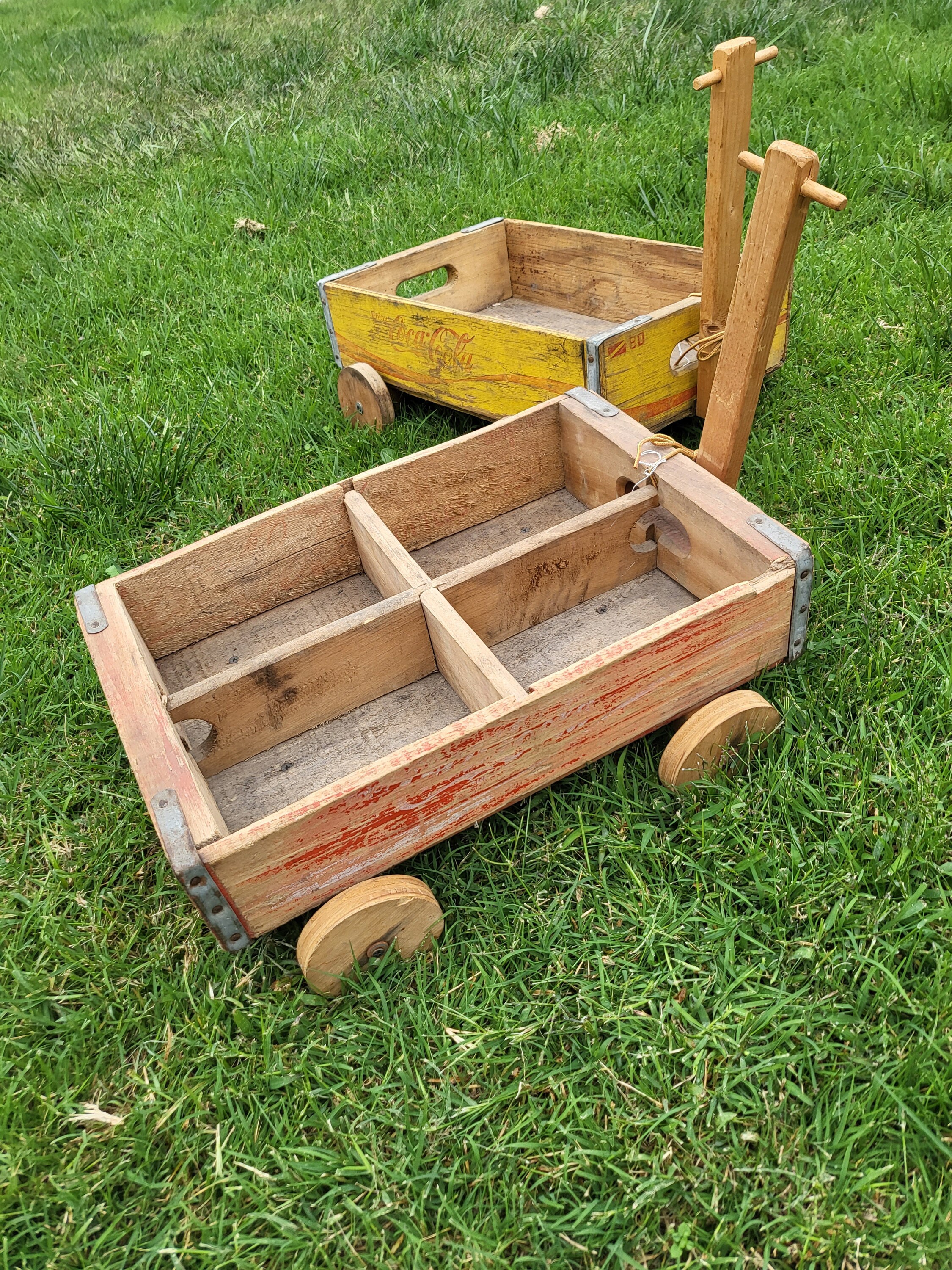 Vintage Coca-cola Crate Wagon - Etsy