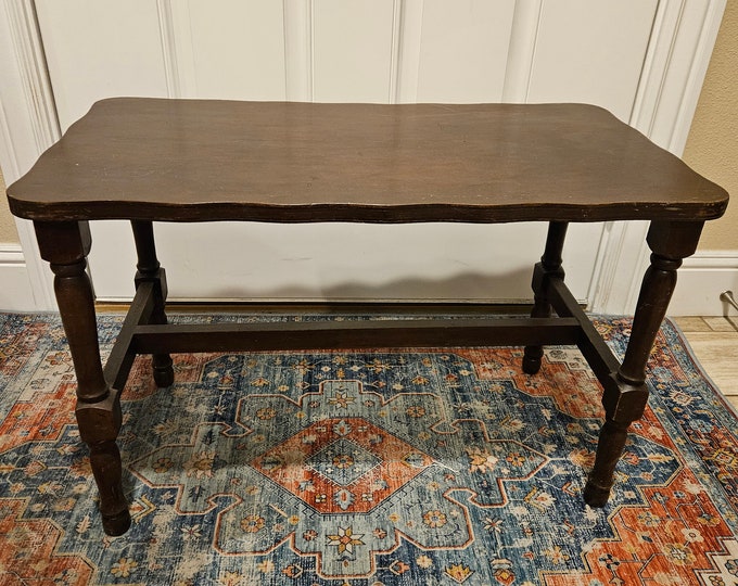 Vintage Small Rectangle Wood Coffee/end Table - Etsy