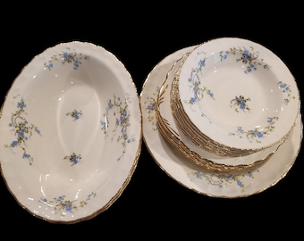 Pope Gosser Jean China 10 Inch Dinner Plate Set of 4 Made in USA ...