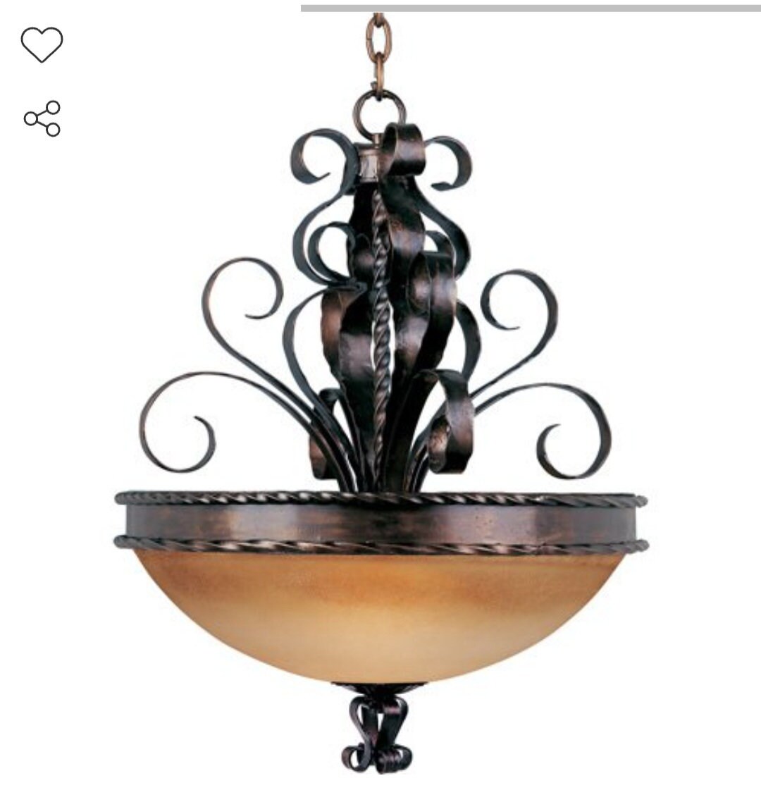 Aspen Collection 24" 3-light Invert Bowl Pendant in Oil Rubbed Bronze ...