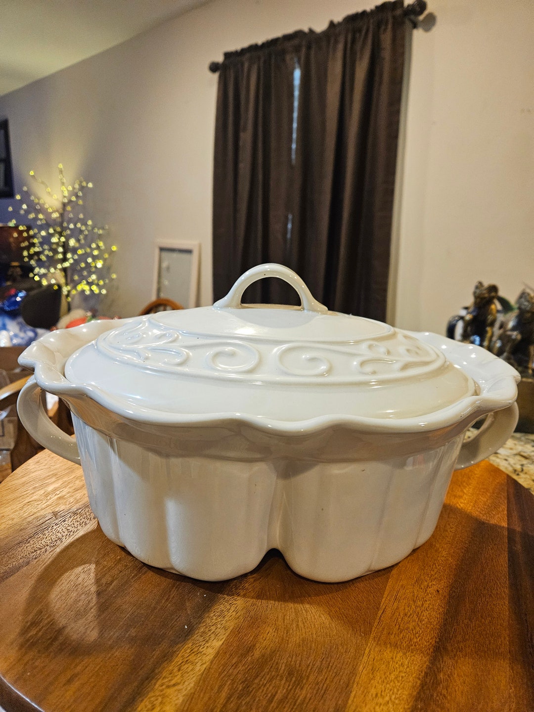 Vintage Celebrating Home Divided Covered Crock - Etsy