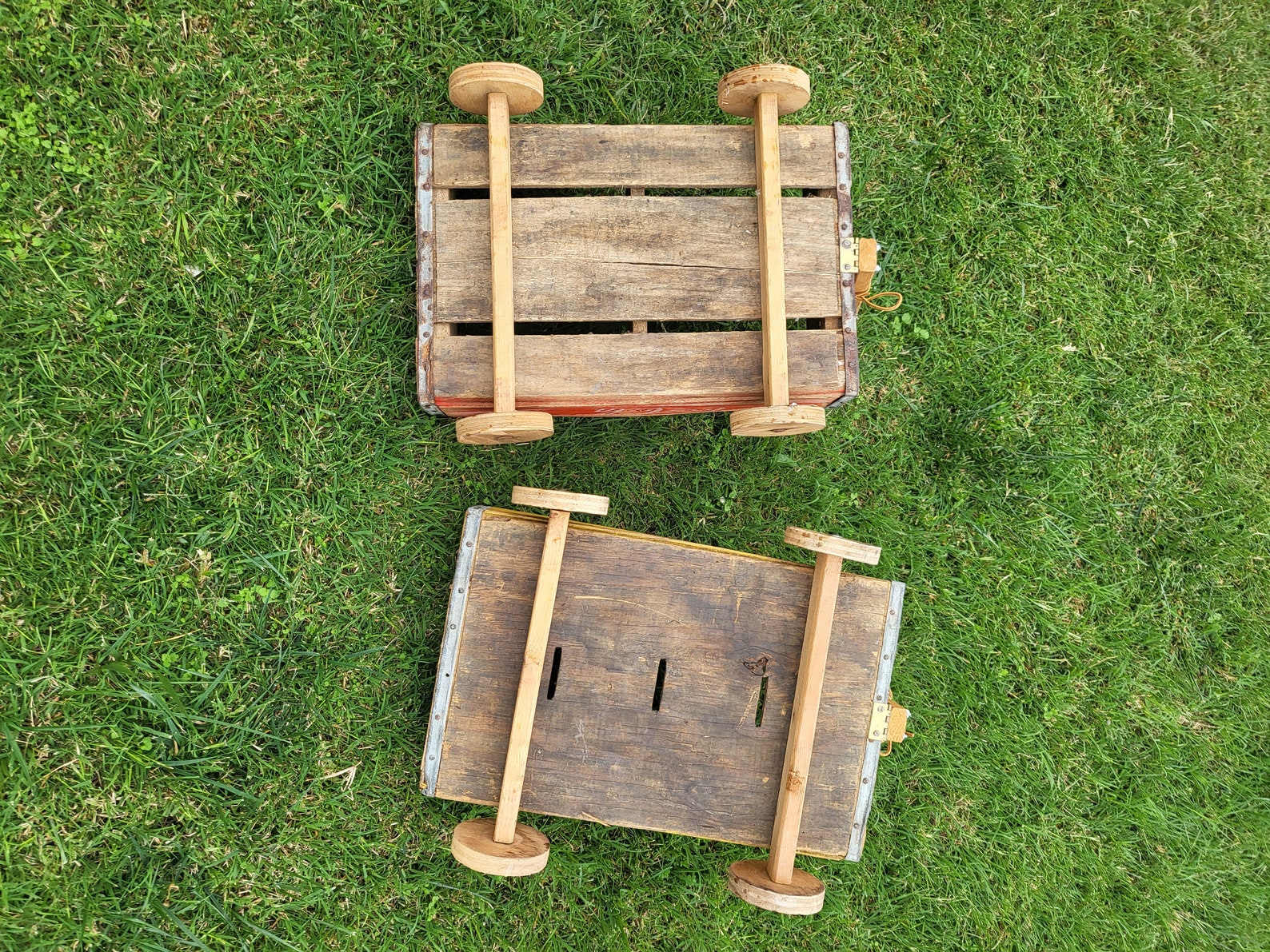 Vintage Coca-cola Crate Wagon - Etsy