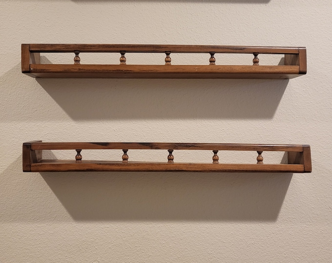 Set of 3 Curio Display Spindle Rail Cup and Saucer With Plate Groove ...