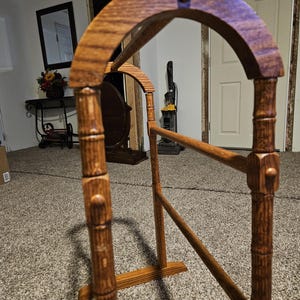 Vintage Solid Oak Quilt Rack - Etsy