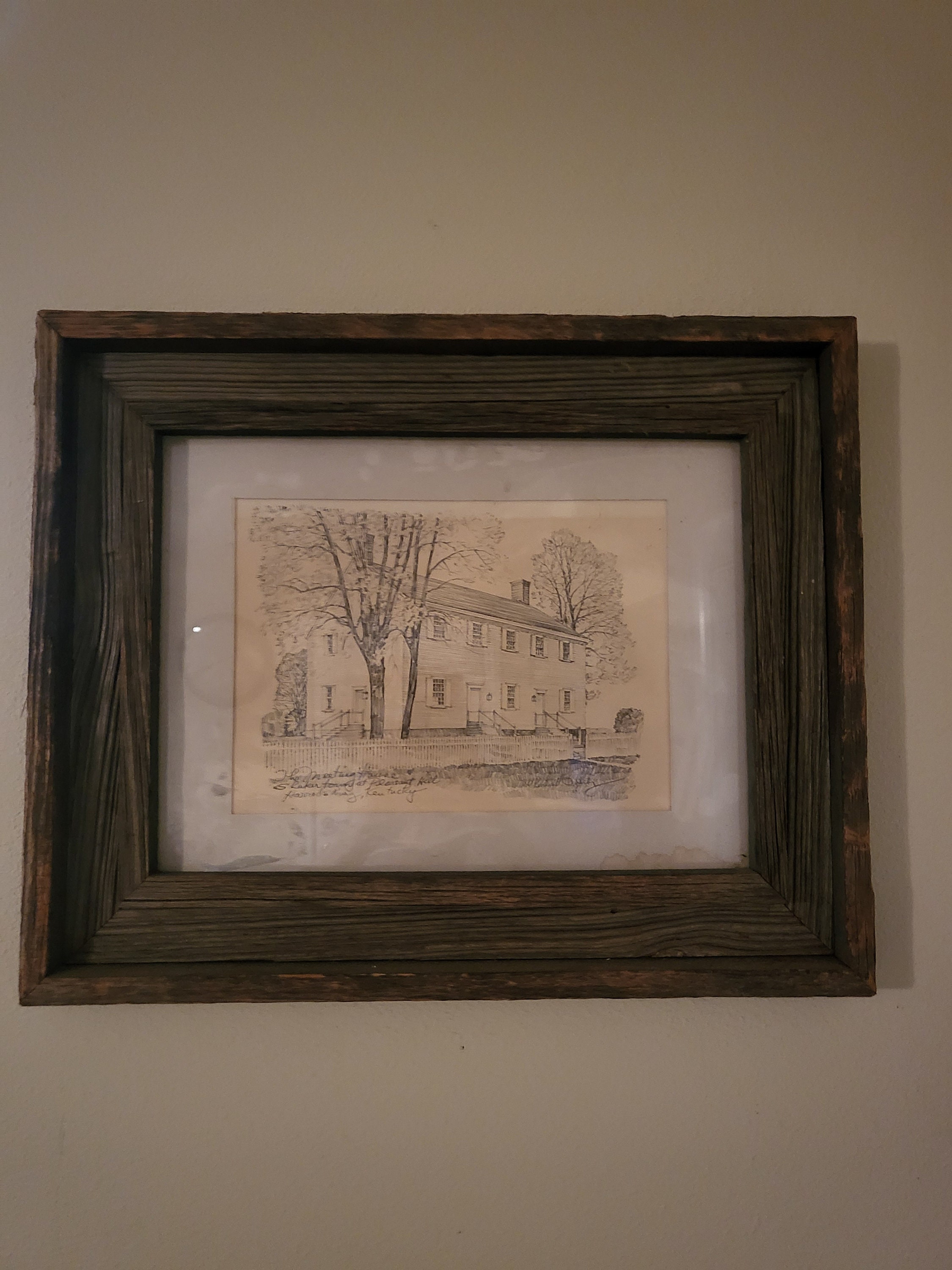 Vintage Charles H Overly Signed Original the Meeting House Custom ...