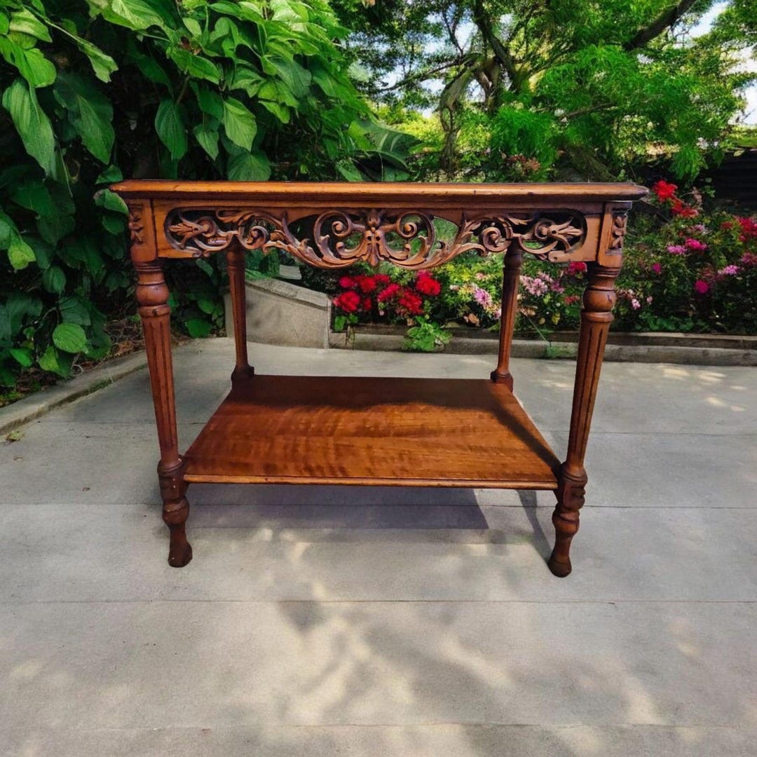 Antique Ornate Console Entryway Hallway Table - Etsy