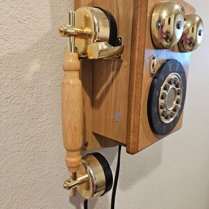 Vintage Country Oak Telephone Wall Mount - Etsy