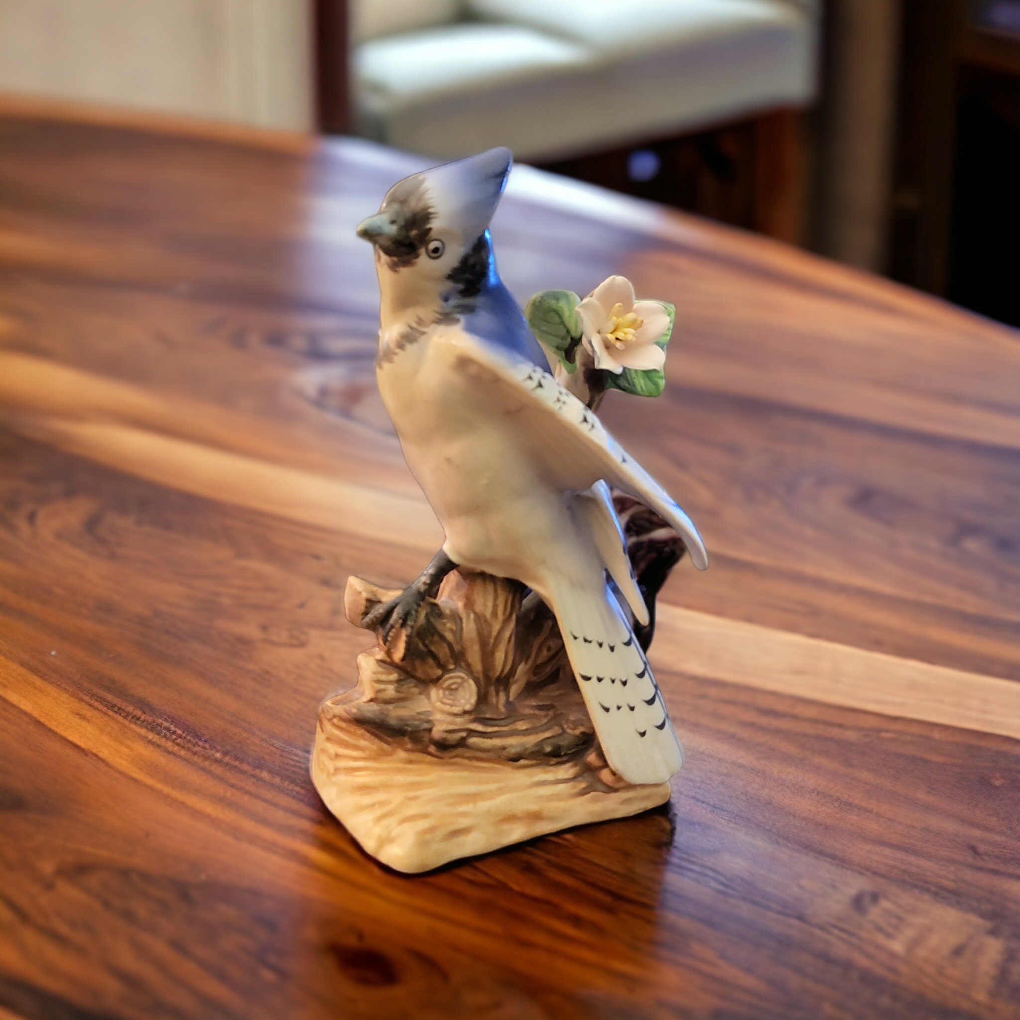 Vintage Enesco Blue Jay Figurine - Etsy