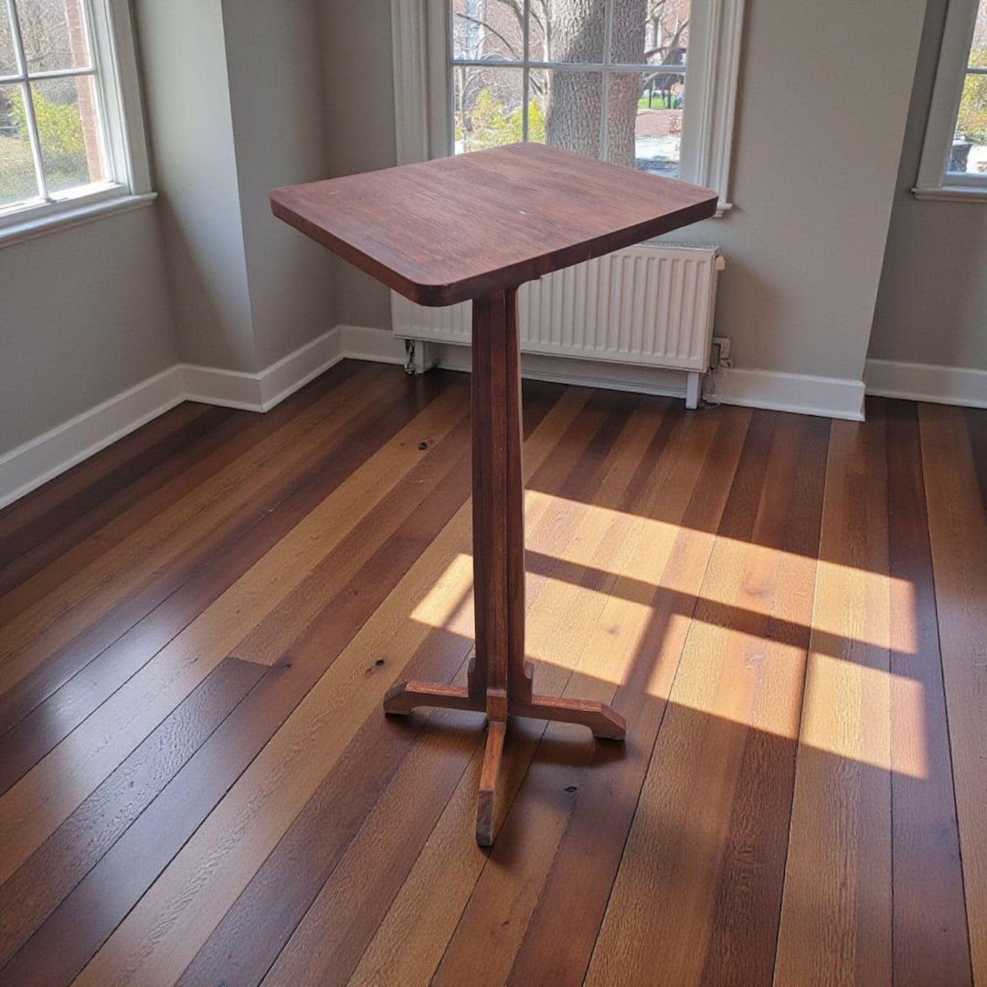 Vintage Tall Mission Style Wood Plant Stand/table - Etsy