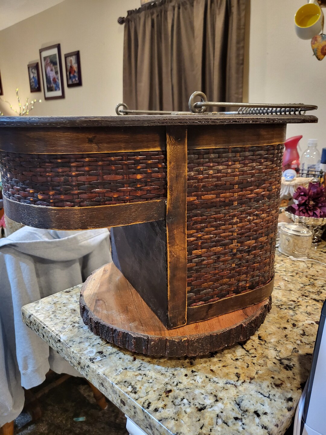 Vintage Wooden Stair Bucket - Etsy