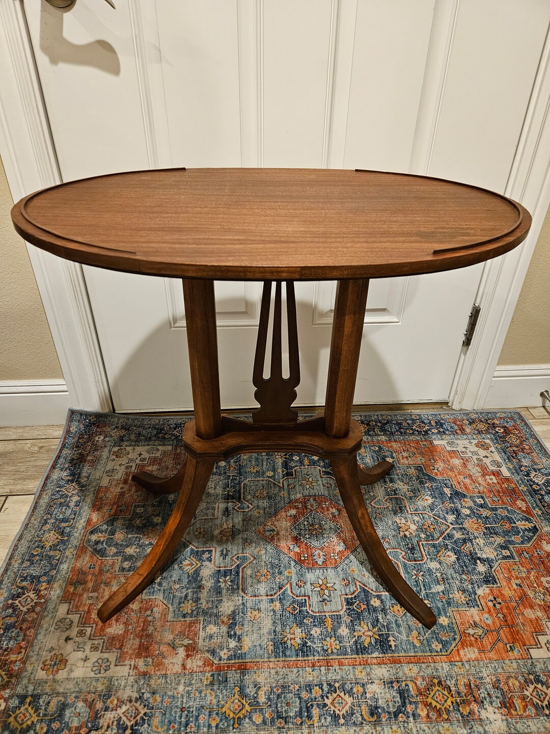 Antique Wood Side Table - Etsy