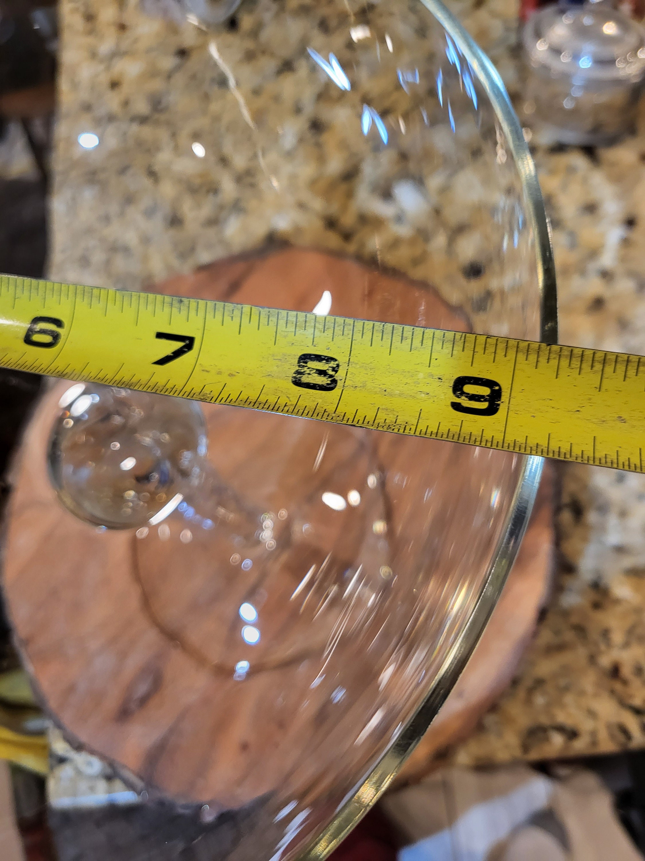 Vintage Stuart Ariel Air Twist Stem Coupe Shaped Clear Crystal Compote ...