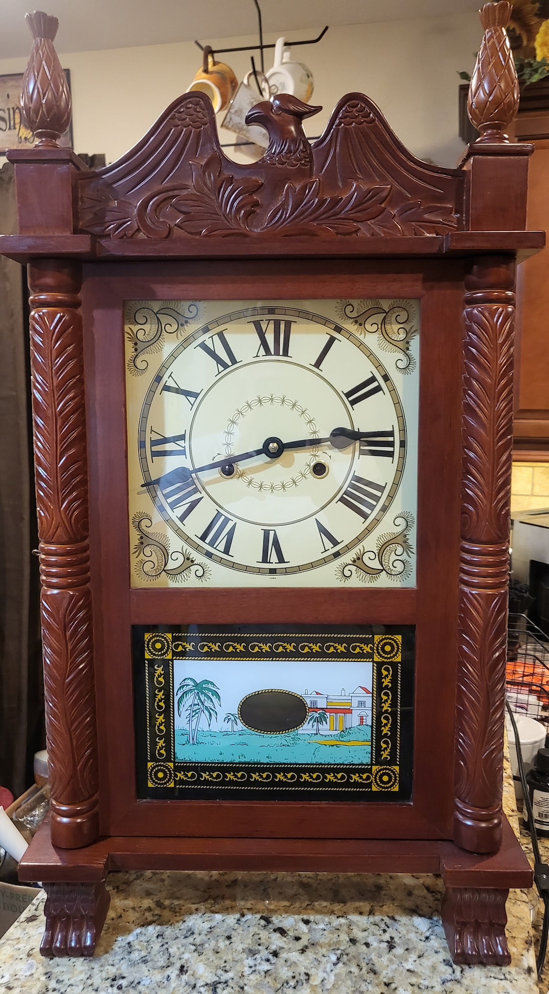 Vintage Pillar & Splat Clock - Etsy