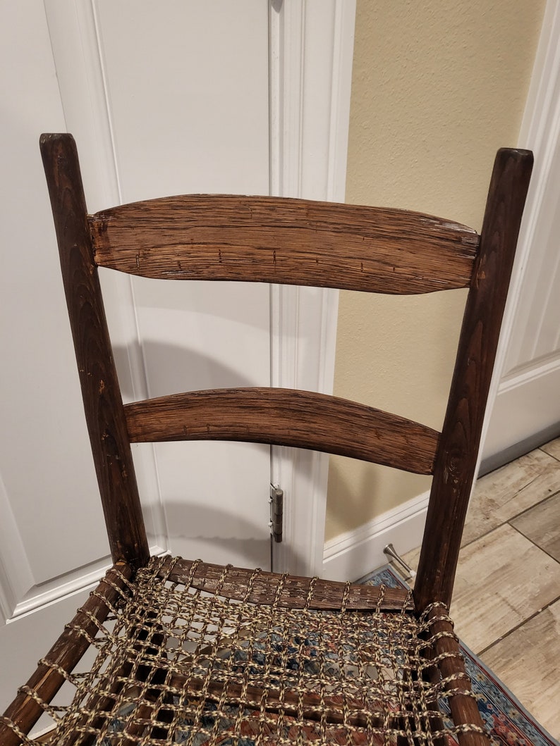 Antique Ladder Back Chair - Etsy