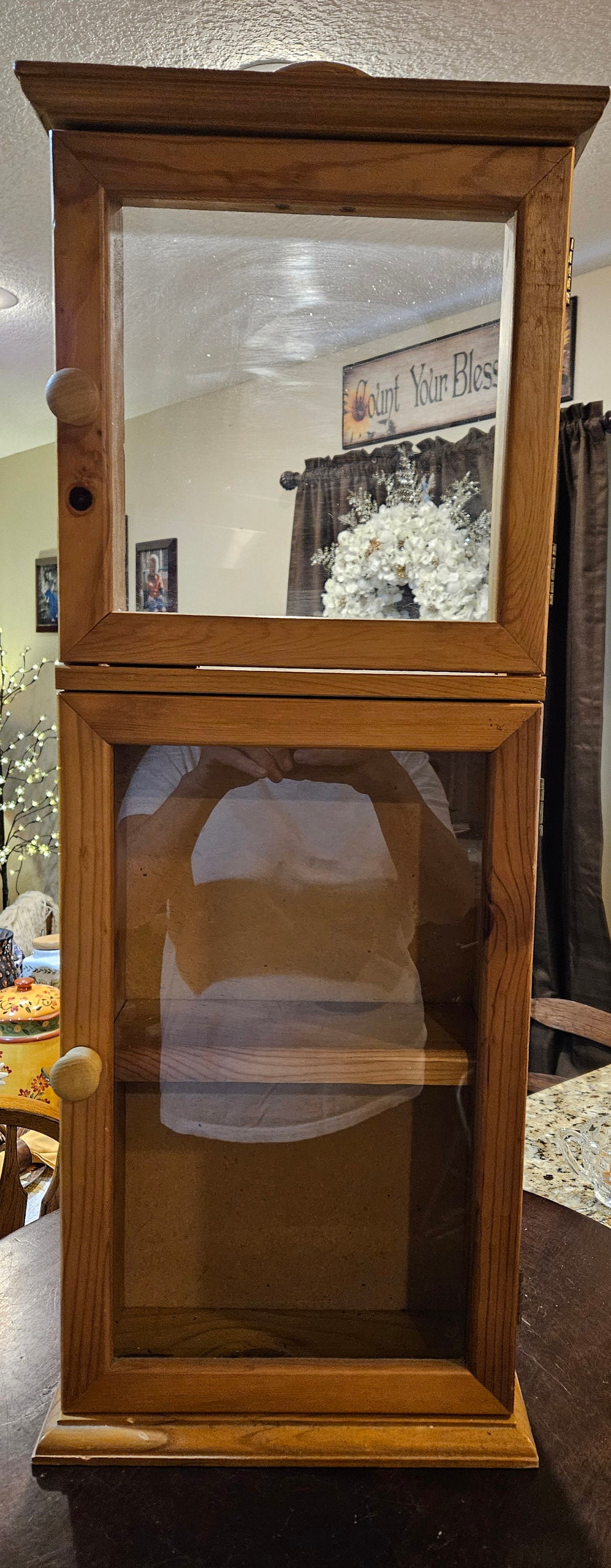 Vintage Wood Display Case - Etsy