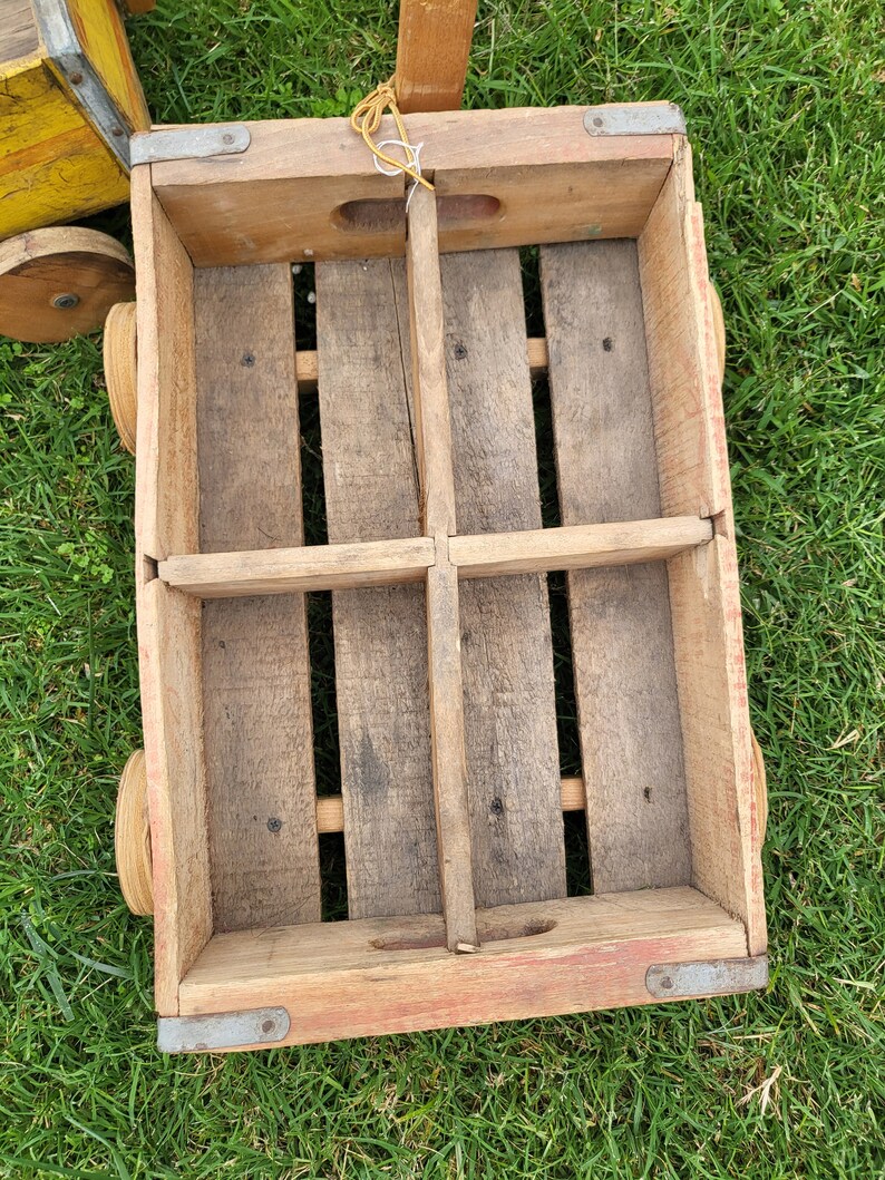 Vintage Coca-cola Crate Wagon - Etsy