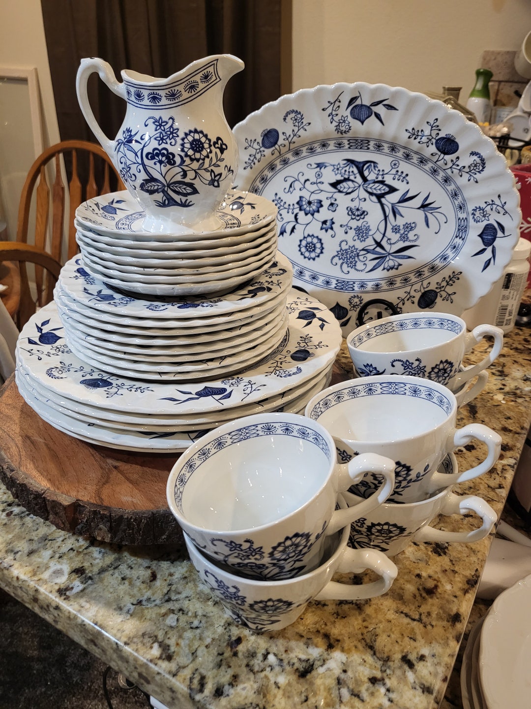Vintage Classic J&G Meakin Blue Nordic English Ironstone Dinnerware ...