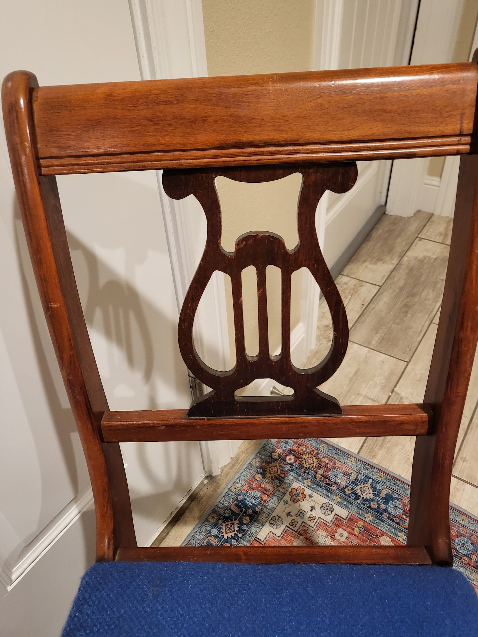 Vintage Duncan Phyfe Style Harp/lyre Back Chair - Etsy