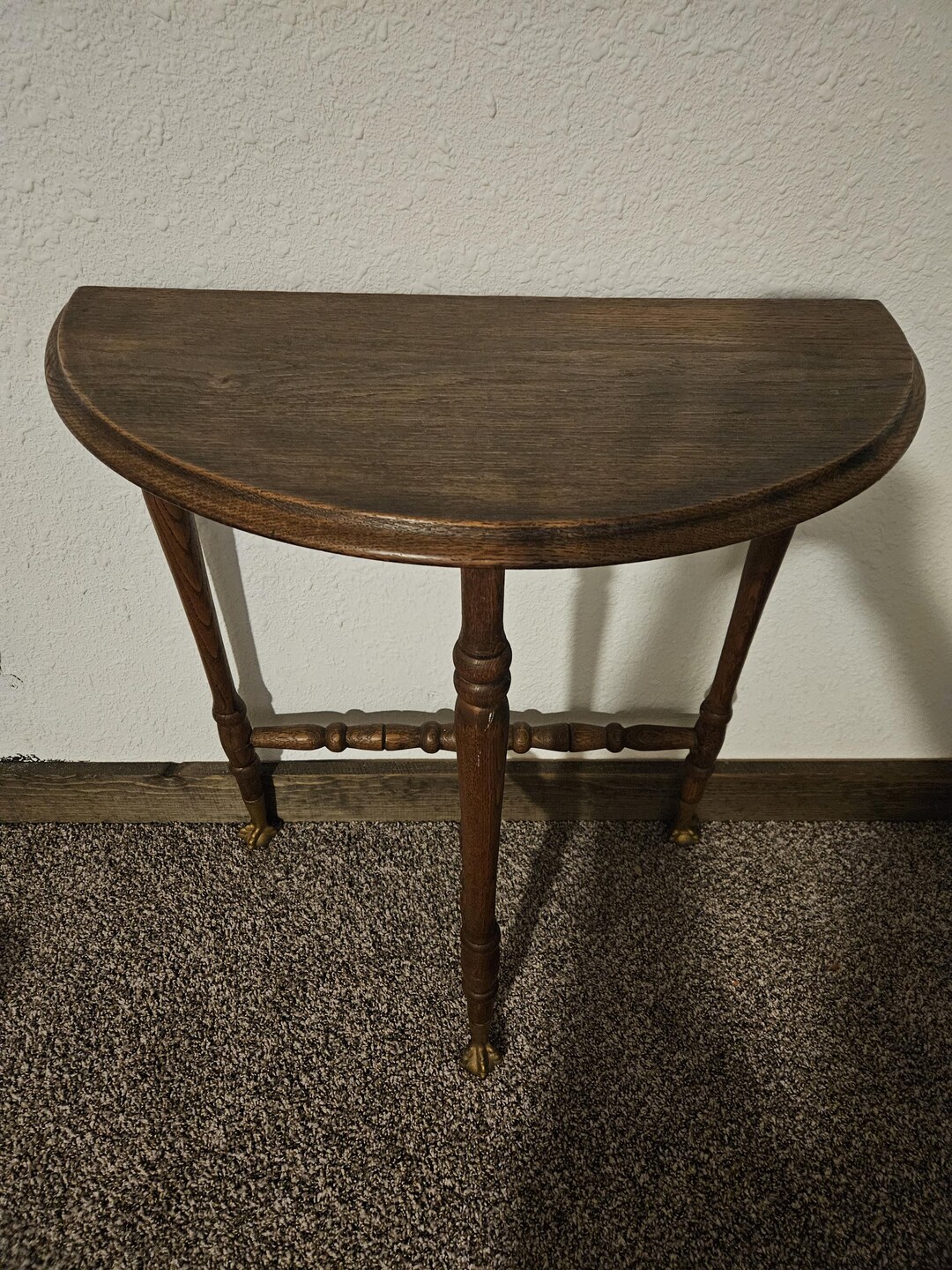Antique Half Moon Console Table - Etsy