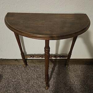 Antique Half Moon Console Table - Etsy