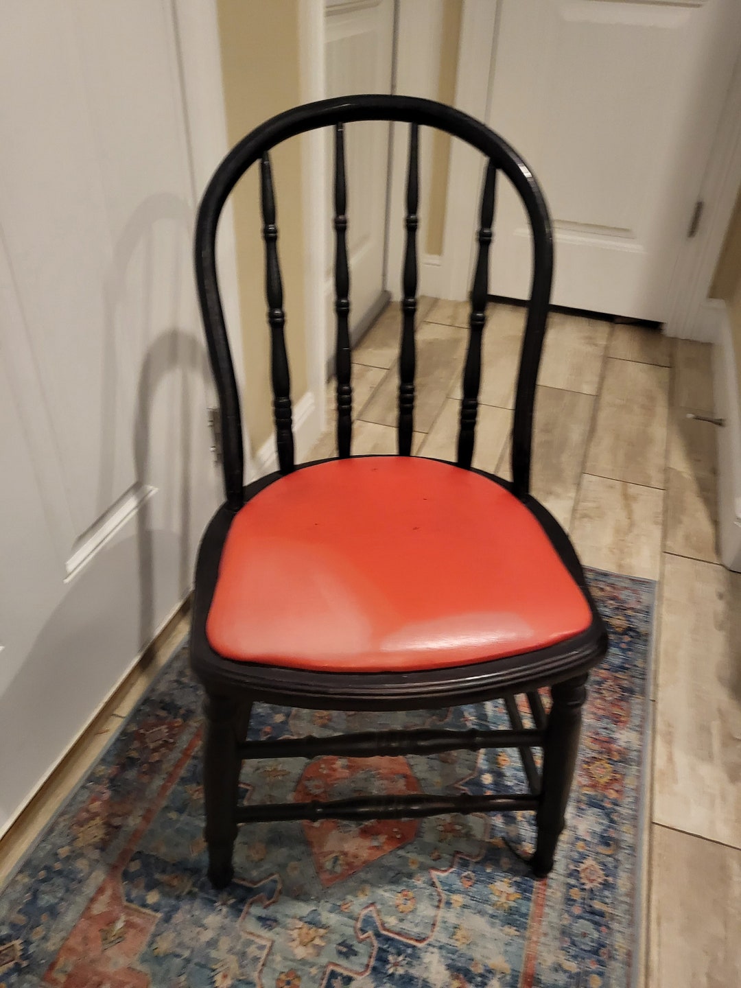 Antique Spindle Back Side Chair - Etsy