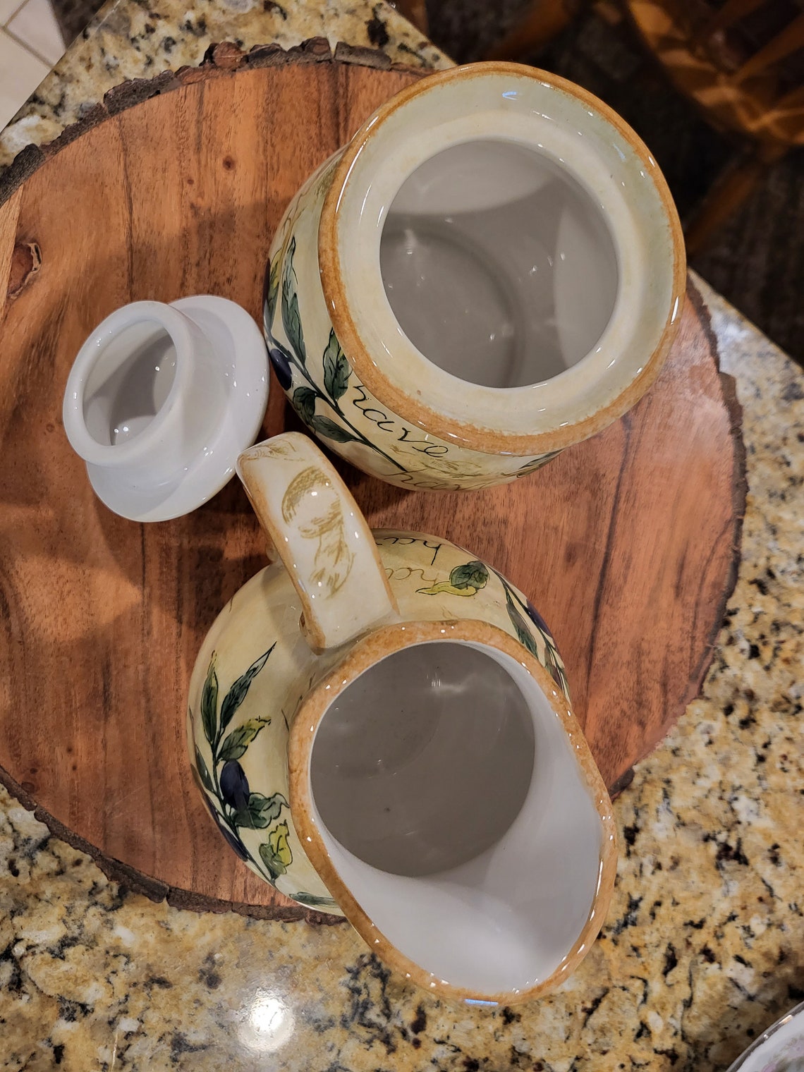 Vintage Maxcera Olive Beige Sugar & Creamer Set - Etsy