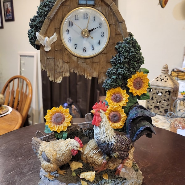 Rooster Clock - Etsy