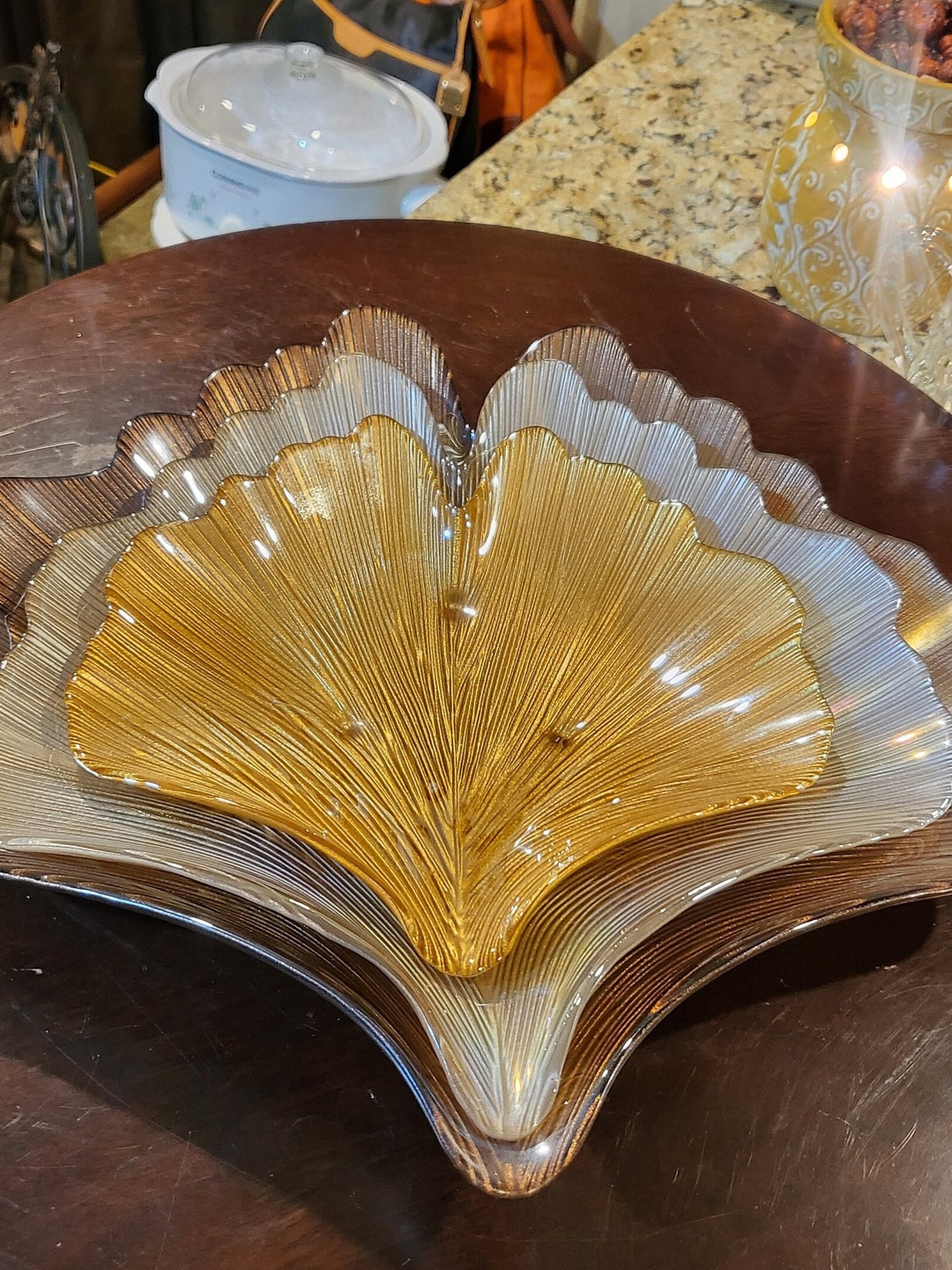 Set of 3 Carbomboniere Spa Shell Dishes - Etsy