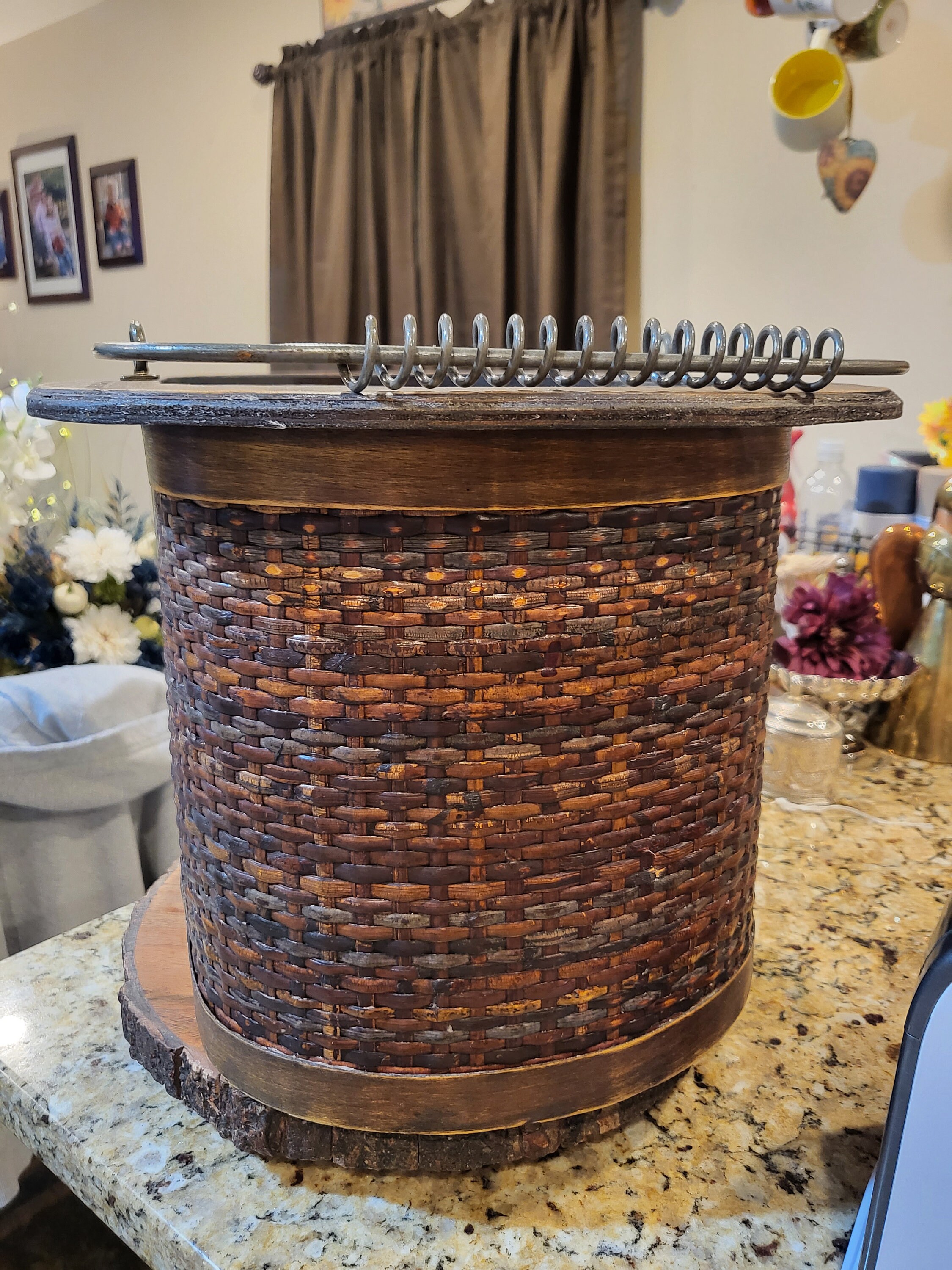 Vintage Wooden Stair Bucket - Etsy