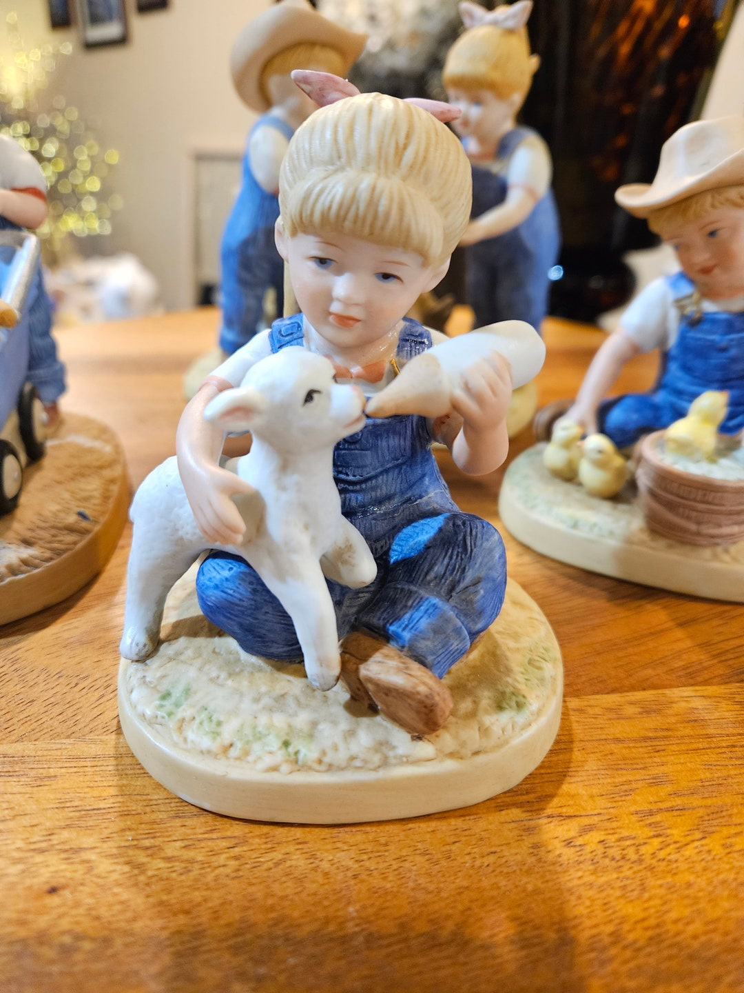 Vintage Home Interiors Denim Days Farmhouse Figurines - Etsy