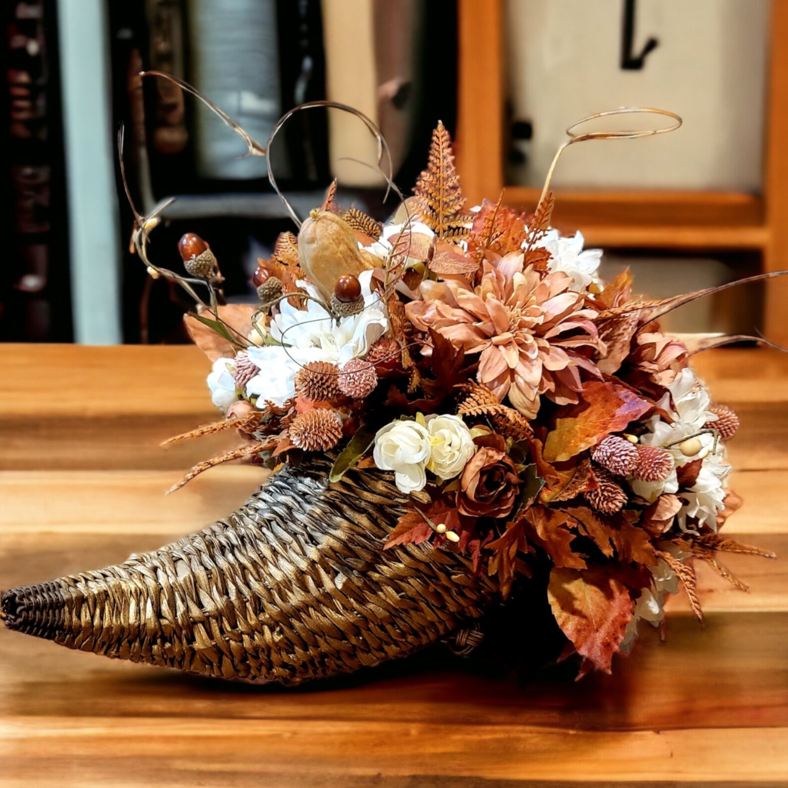 Cornucopia Fall Centerpiece - Etsy