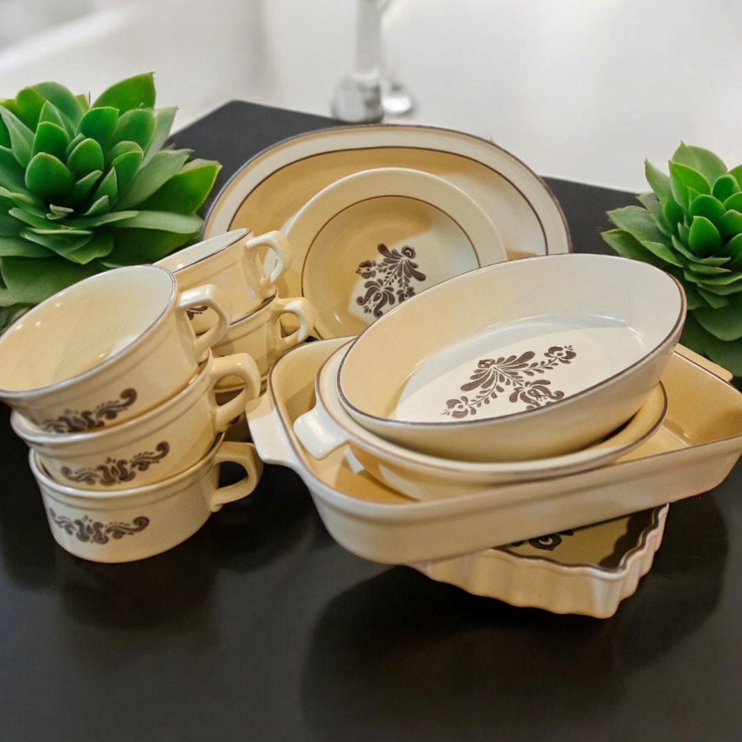 13 Pc Pfaltzgraff Bakeware, Serving Dishes and Soup Bowls - Etsy