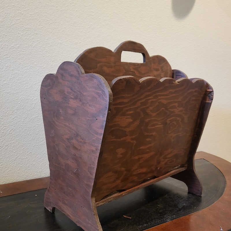 Vintage Magazine Rack - Etsy