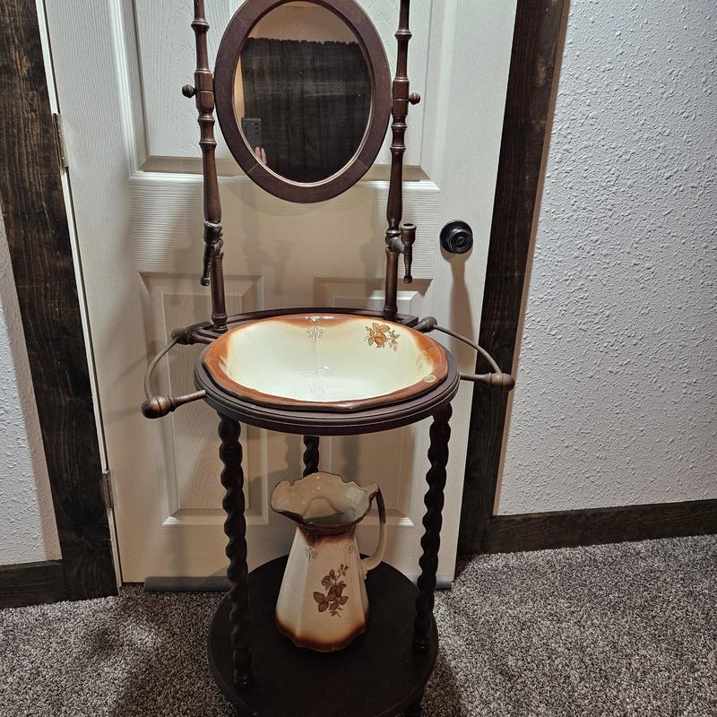 Antique Wash Stand - Etsy
