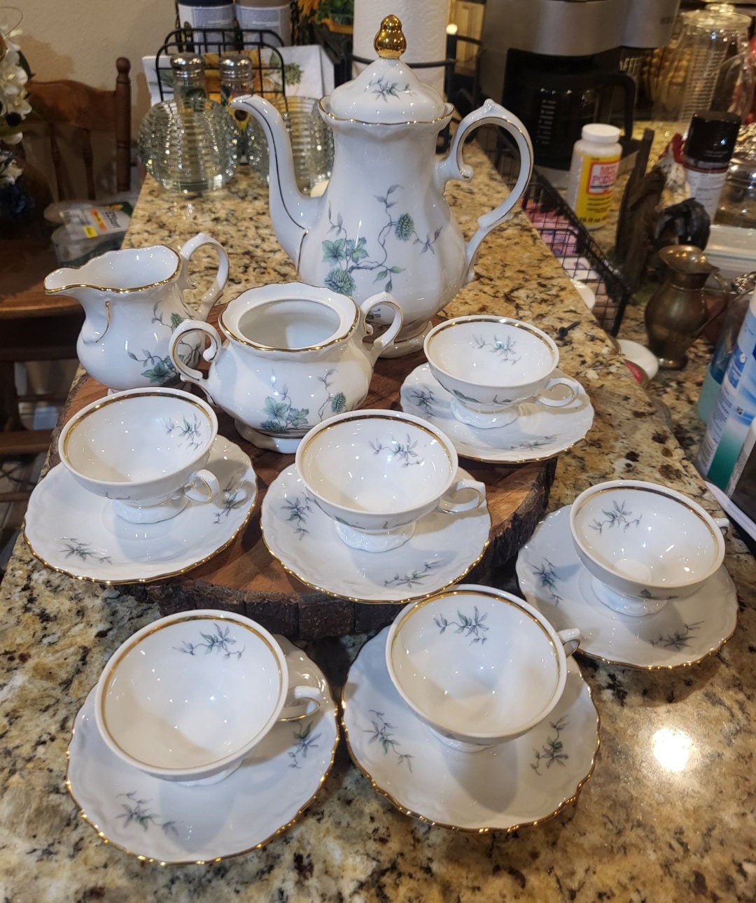 Rare Hand-painted Gold Winterling Bavaria green - Etsy