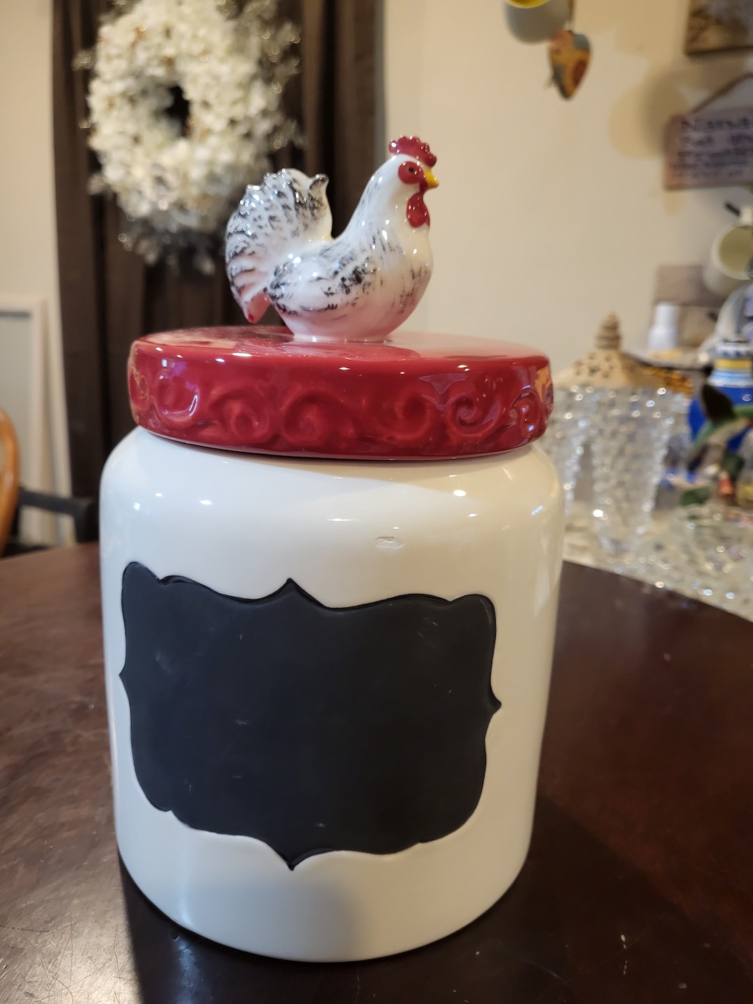 Vintage Cracker Barrel Rooster Canister - Etsy